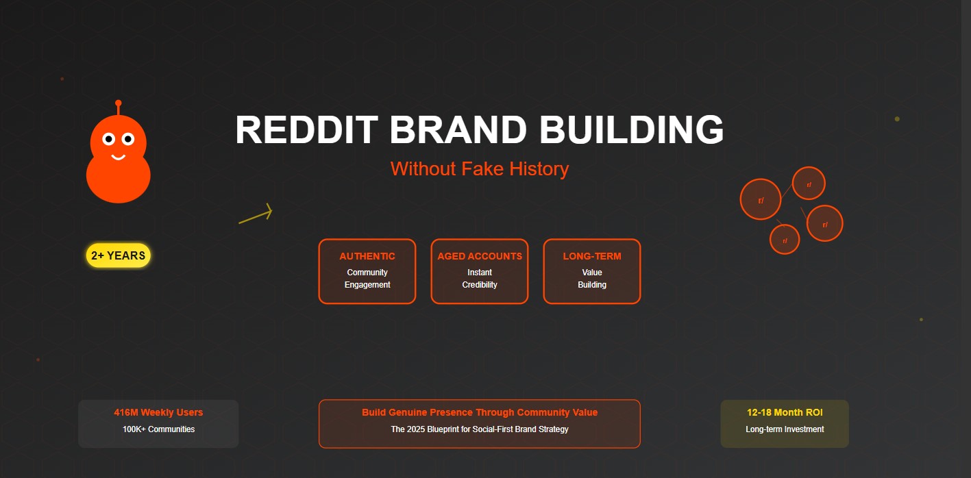 Reddit Brand Building Without Fake History: The 2025 Guide to Authentic ...
